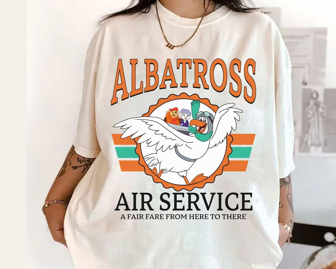 Disney The Rescuers Down Under Shirt, Albatross Air Service Tee, Wilbur ...