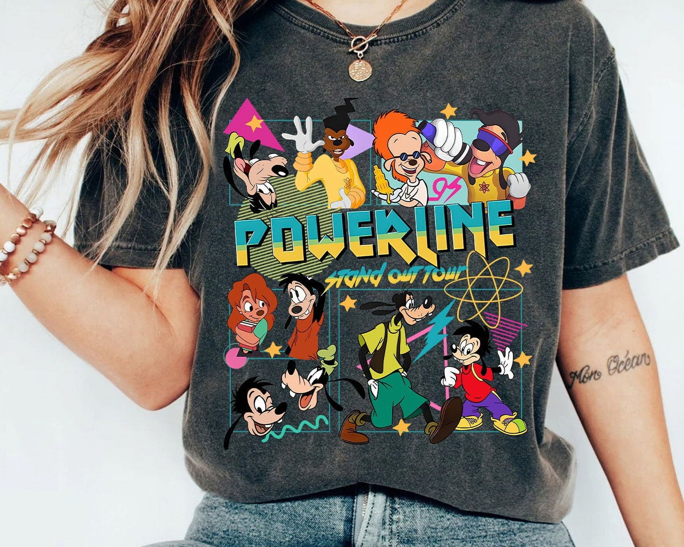Disney Retro 90s A Goofy Movie Powerline Shirt, Magic Kingdom Shirt ...