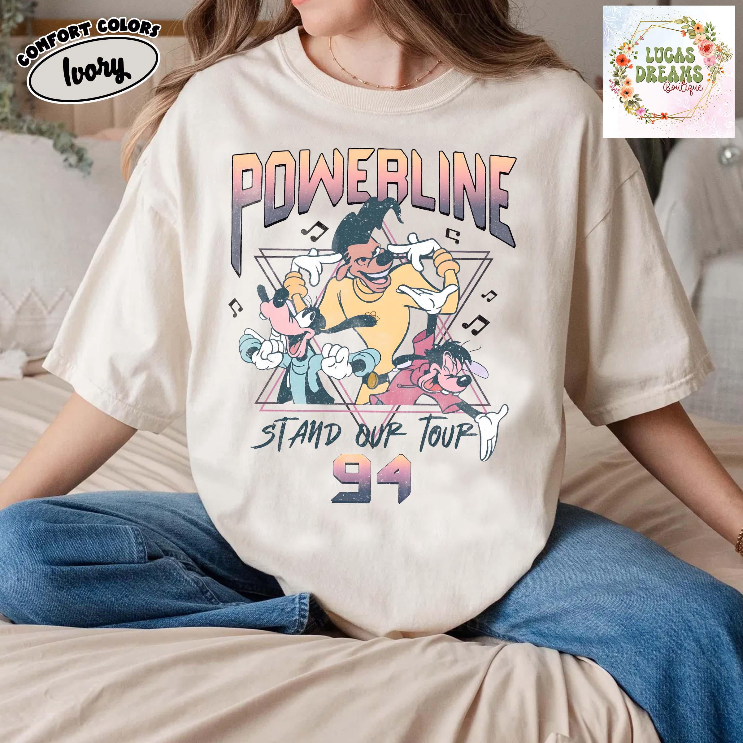 Disney Retro 90s A Goofy Movie Powerline Stand Out Tour 94 Shirt, Magic ...