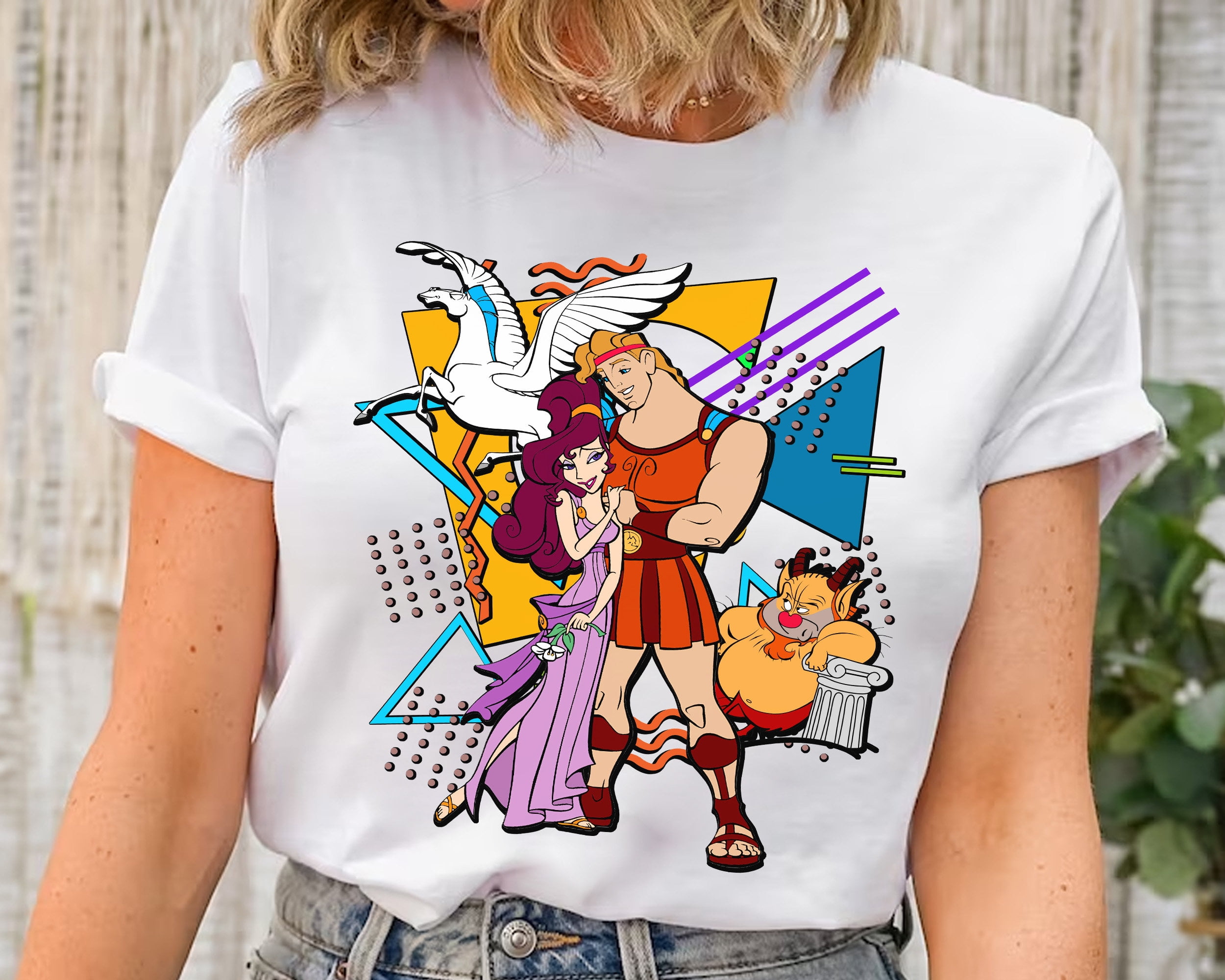 Disney Retro 90s Style Group Shot Hercules Characters Squad Shirt ...