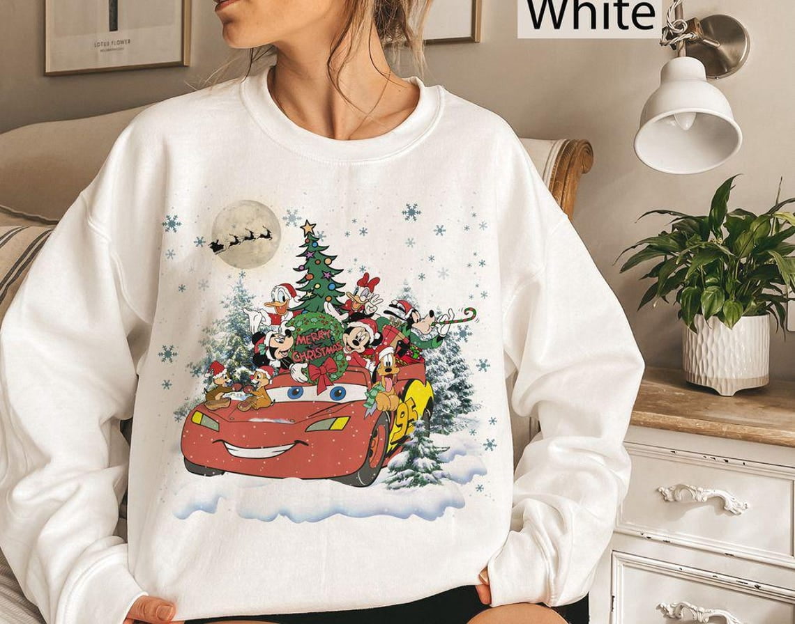 Disney Retro Mcqueen And Friends Holiday Sweatshirts, Cars Mcqueen X ...