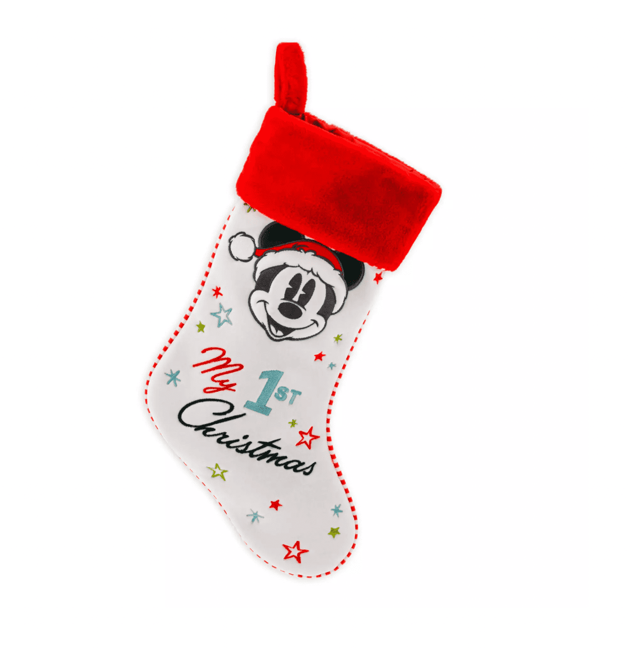 Disney Retro Mickey Mouse My 1st Christmas Holiday Stocking for Baby ...
