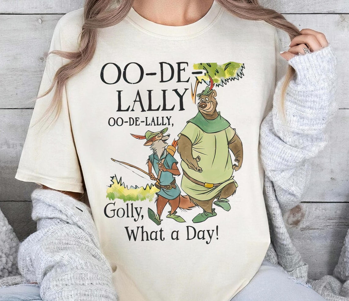 Disney Robin Hood And Little John Oo-De-Lally Shirt, Golly What A Day T ...