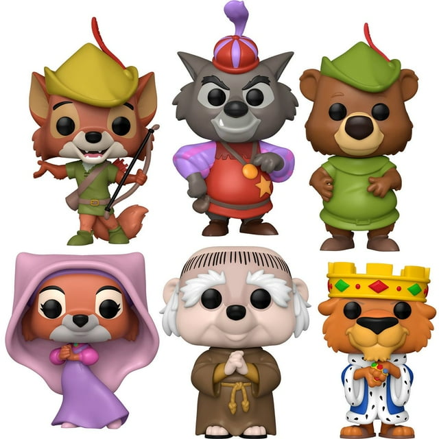 Disney Robin Hood Funko Pop! Vinyl Figure Wave 2 COMPLETE SET of 6 ...