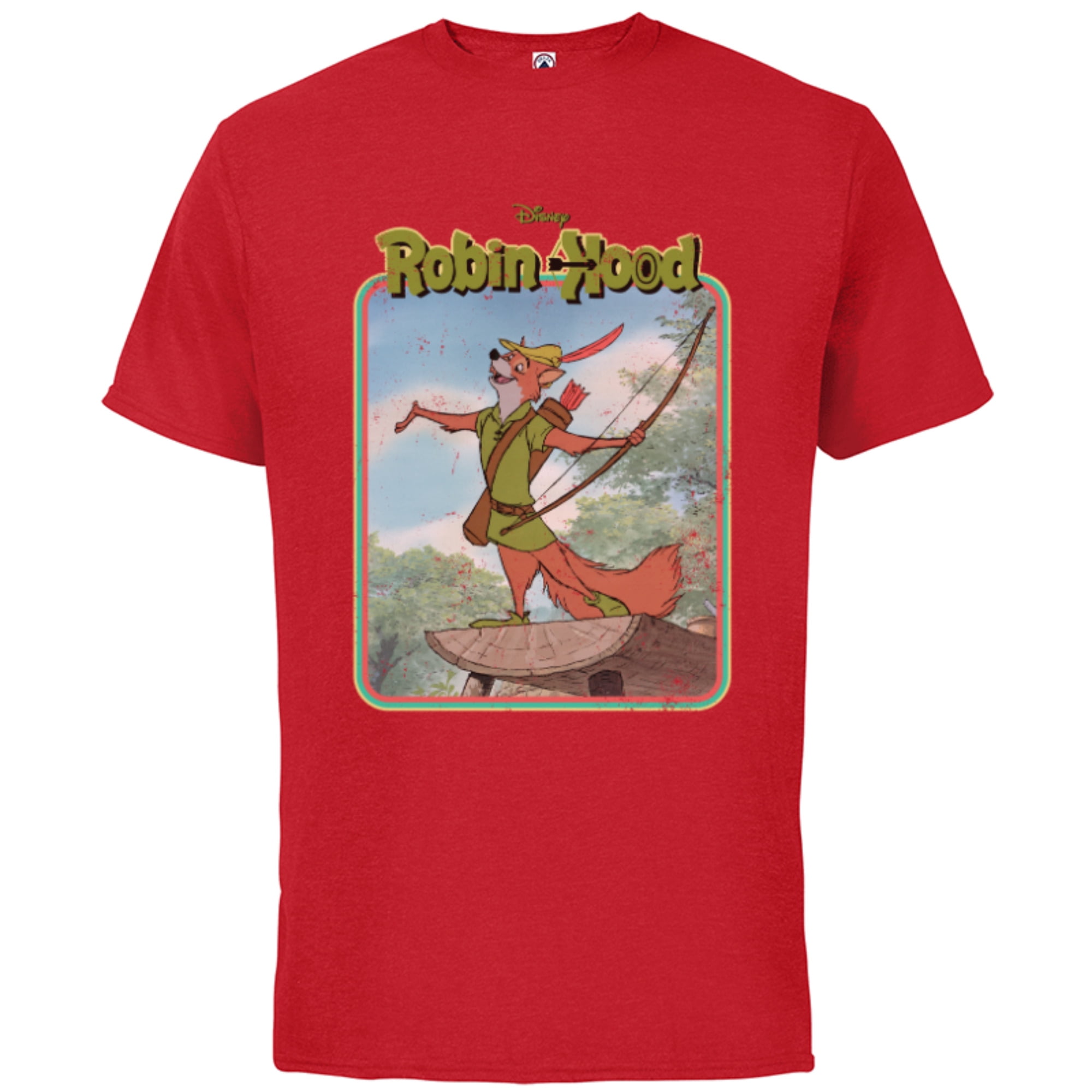 Disney Robin Hood Retro - Short Sleeve Cotton T-Shirt for Adults ...
