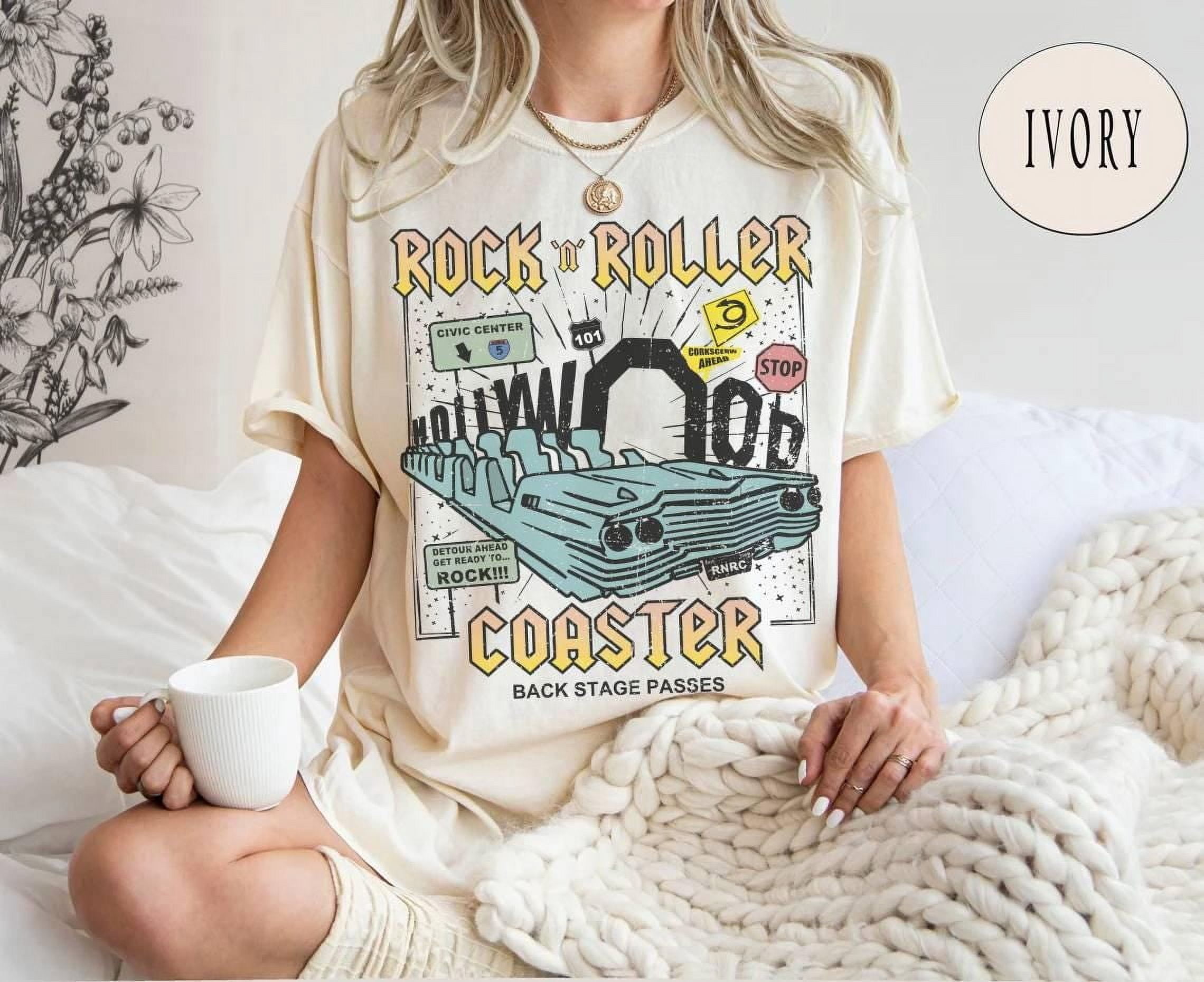 Disney Rock N Roller Coaster Comfort Colors T-Shirt, Vintage Disney ...