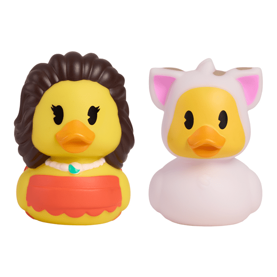 Duckalooz Character Duck Toy Figures 2-Pack, Moana and Pua, Collectible ...