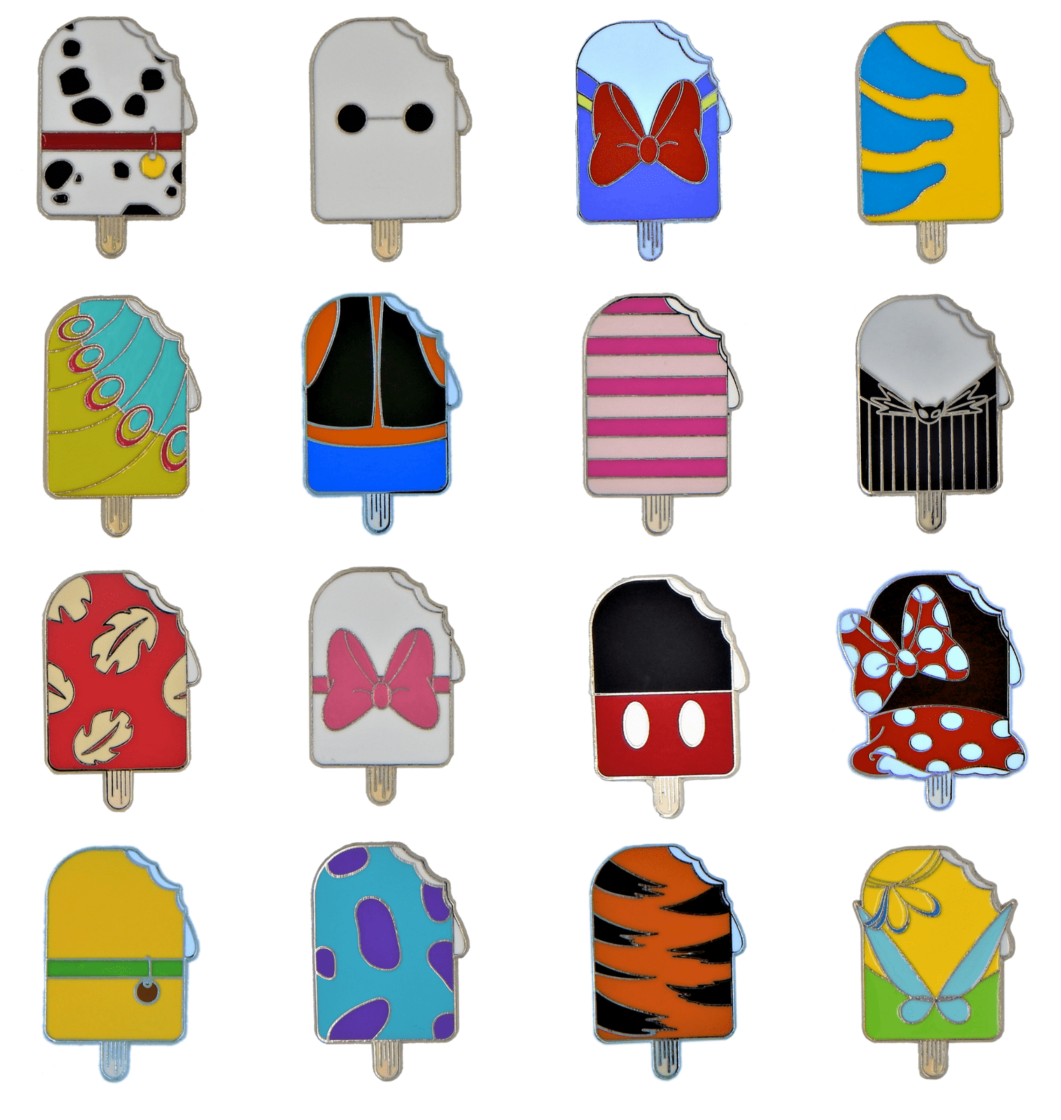 Disney Rubber Popsicle Character Pins, 5 Count, Random Selection, Mickey Back - Walmart.com