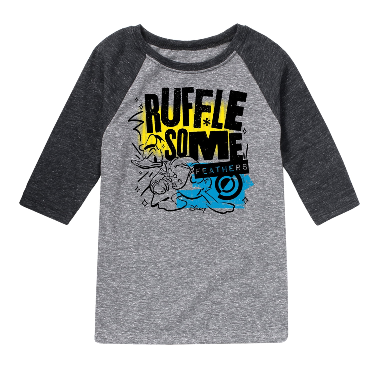 Disney - Ruffle Some Feathers - Toddler & Youth Raglan Graphic T-Shirt ...