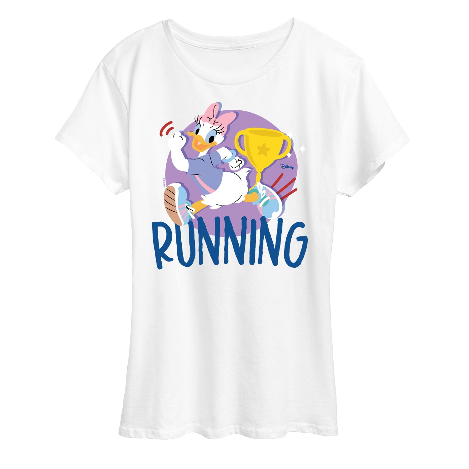 Disney - Running Daisy - Women's Short Sleeve Graphic T-Shirt - Walmart.com