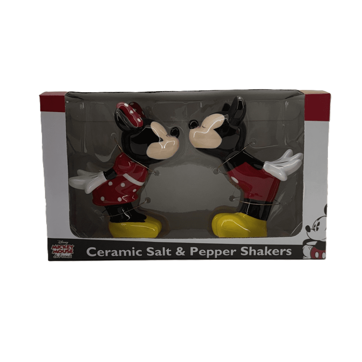 Disney 2.5 oz Ceramic Mickey and Minnie Kissing Salt & Pepper Shakers ...