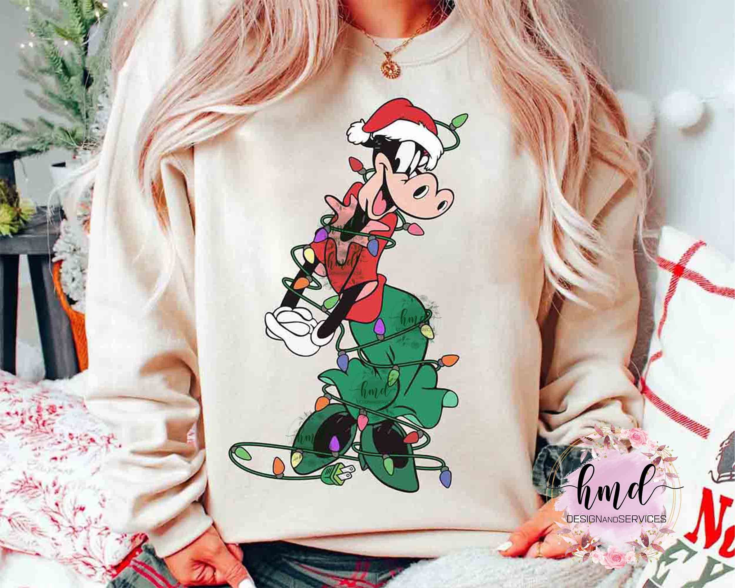 Disney Santa Clarabelle Cow 1928 Christmas Light T-Shirt, Mickey And ...