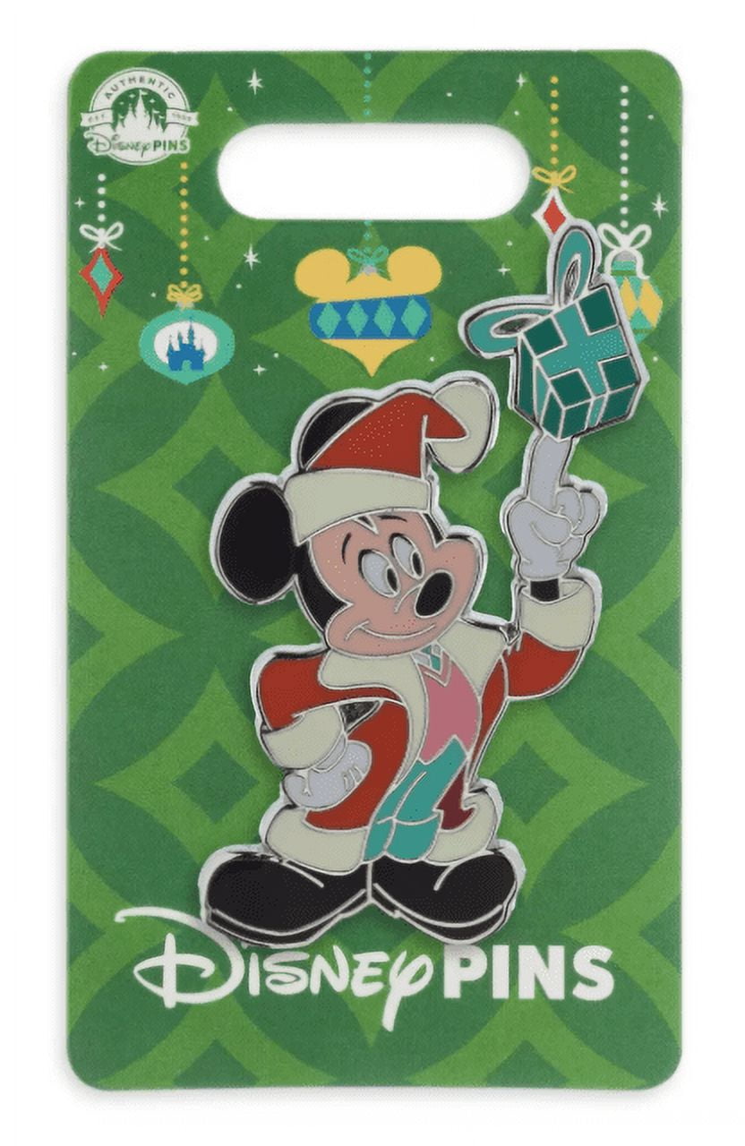 Disney Santa Mickey Mouse Holiday Pin New With Card - Walmart.com