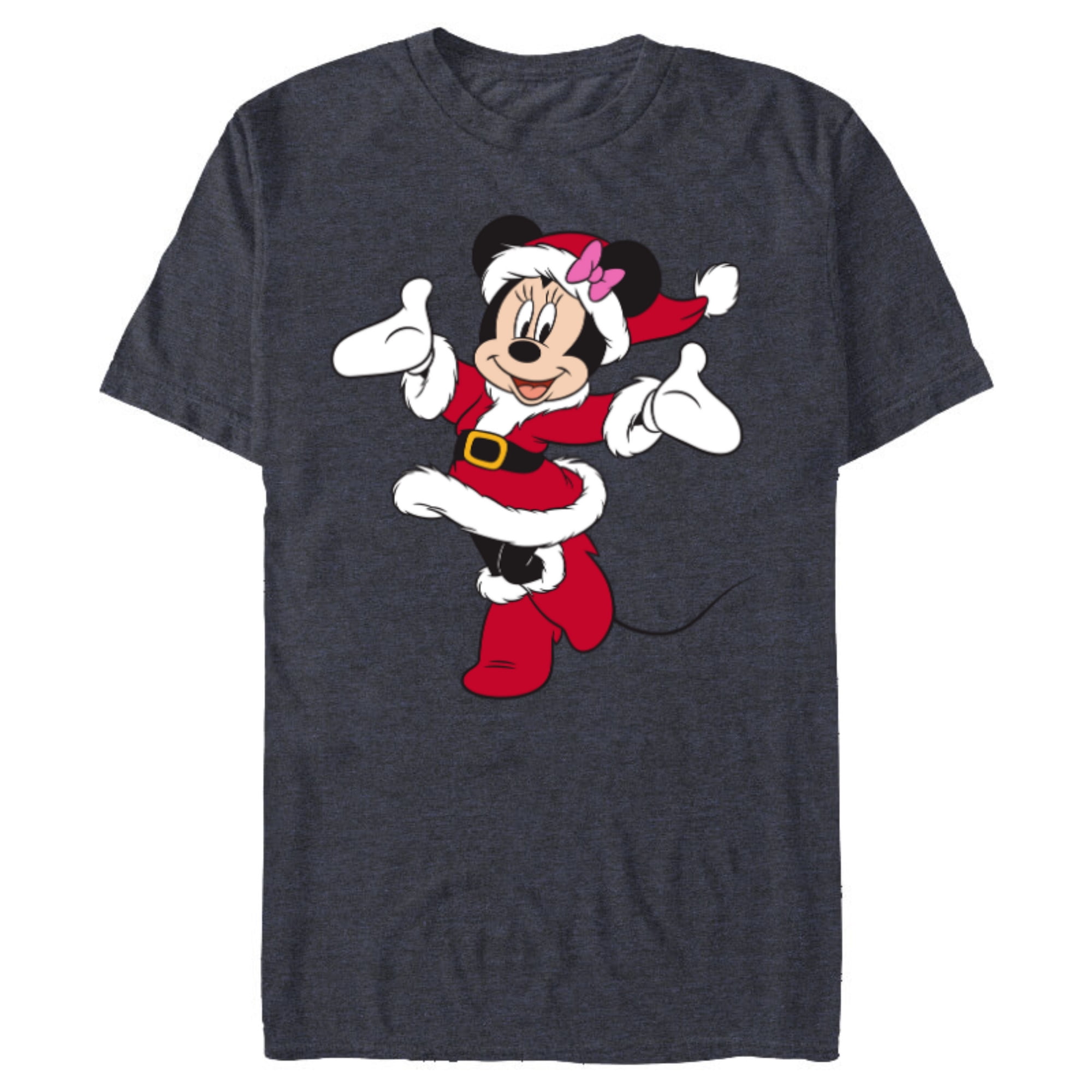 Disney Santa Minnie Mouse Holiday - Short Sleeve Blended T-Shirt for ...