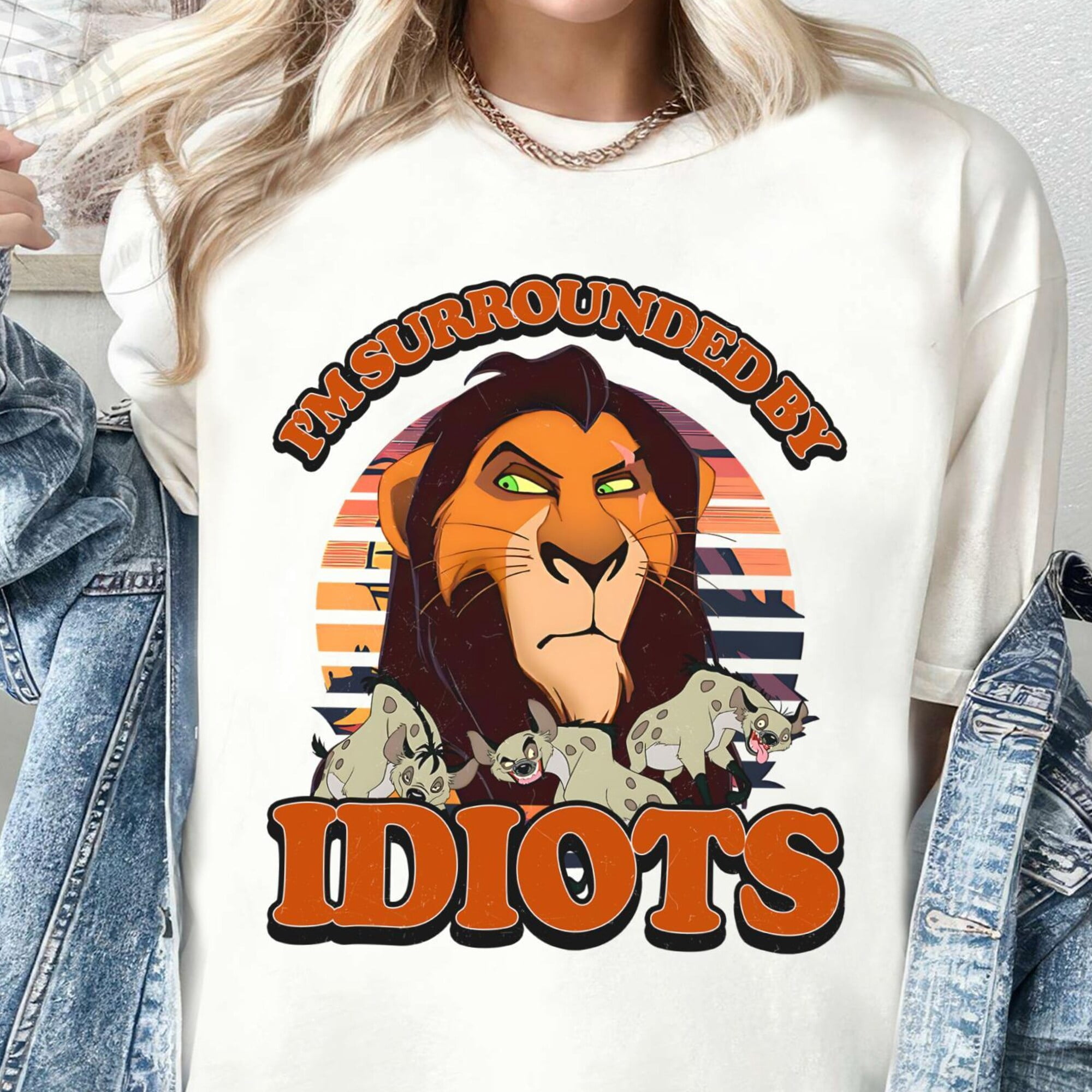 Disney Scar I39M Surrounded By Idiots Shirt Lion King T-shirt Tee ...