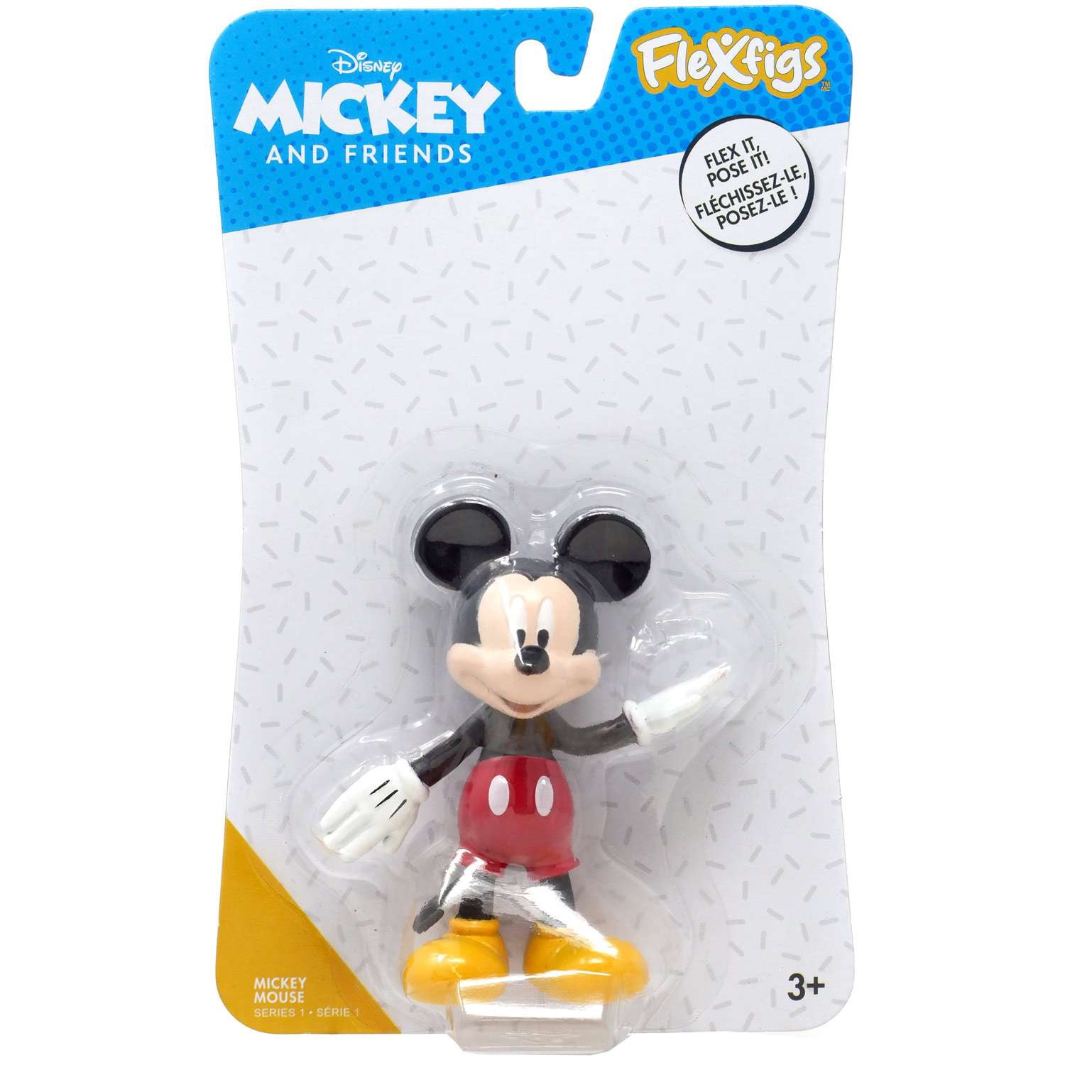 Disney Series 1 Flexfigs Mickey Mouse Bendable Figure - Walmart.com