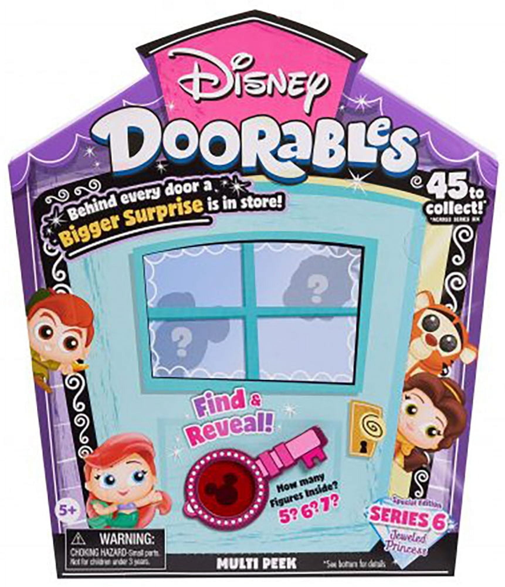 Disney Doorables Multi Peek Pack, Series 6 Jeweled Disney Princess, 5-7 ...