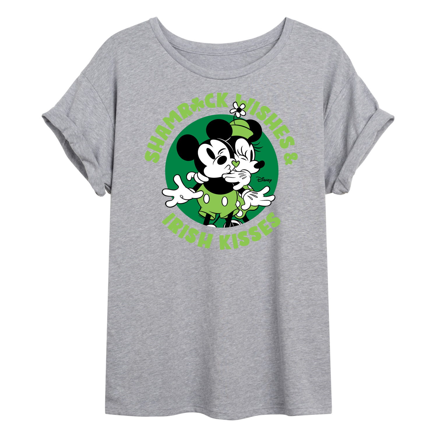 Disney - Shamrock Wishes Irish Kisses - Women's Oversized T-Shirt ...