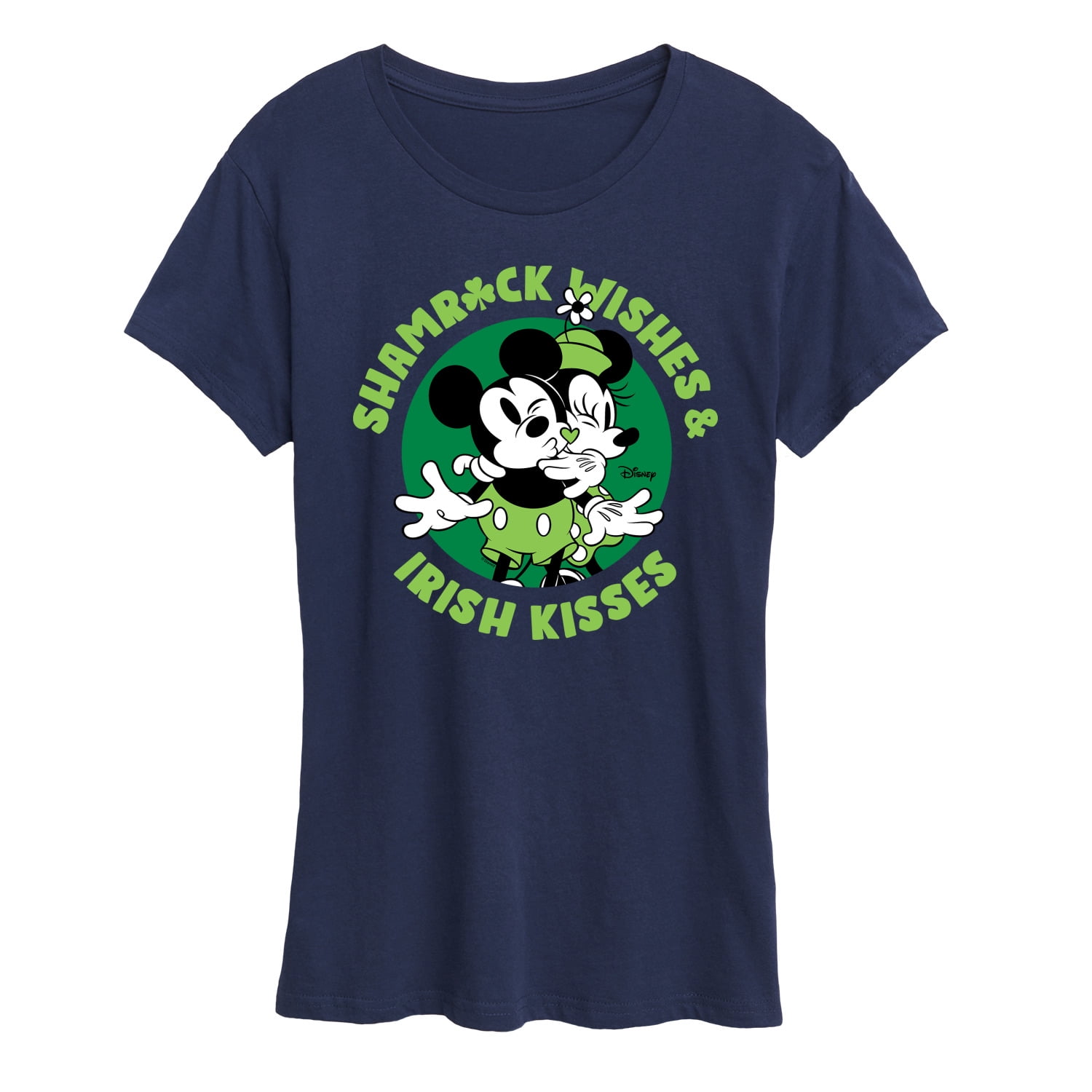 Disney - Shamrock Wishes Irish Kisses - Women's Short Sleeve Graphic T ...
