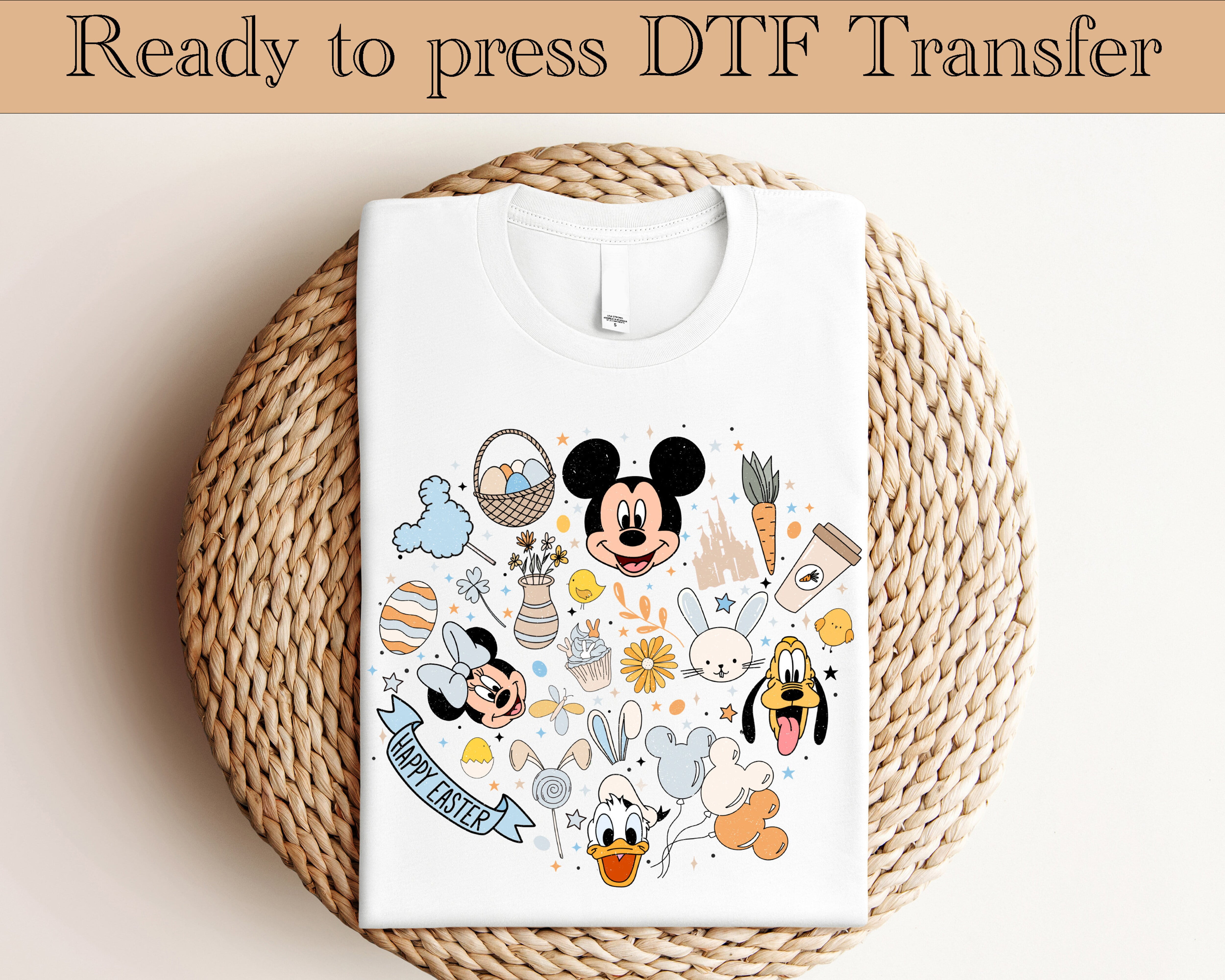Disney Shenanigan DTF Transfer, Disney Ready To Press, Mickey St ...