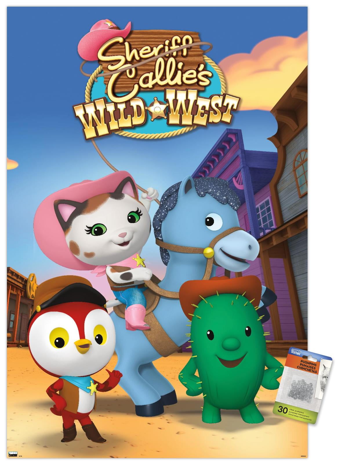 Disney Sheriff Callie - Howdy Wall Poster with Pushpins, 22.375" x 34 ...