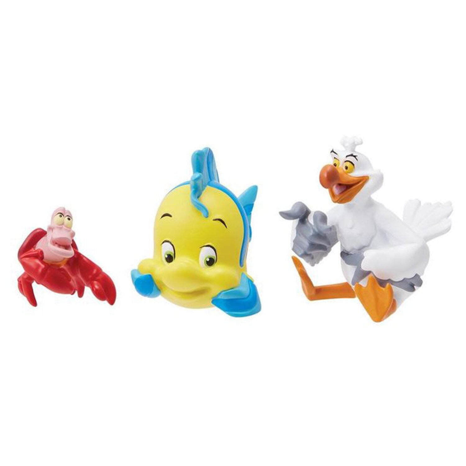 Disney Showcase Little Mermaid Mini Figurine Set, 3 Pieces 1.8in H ...