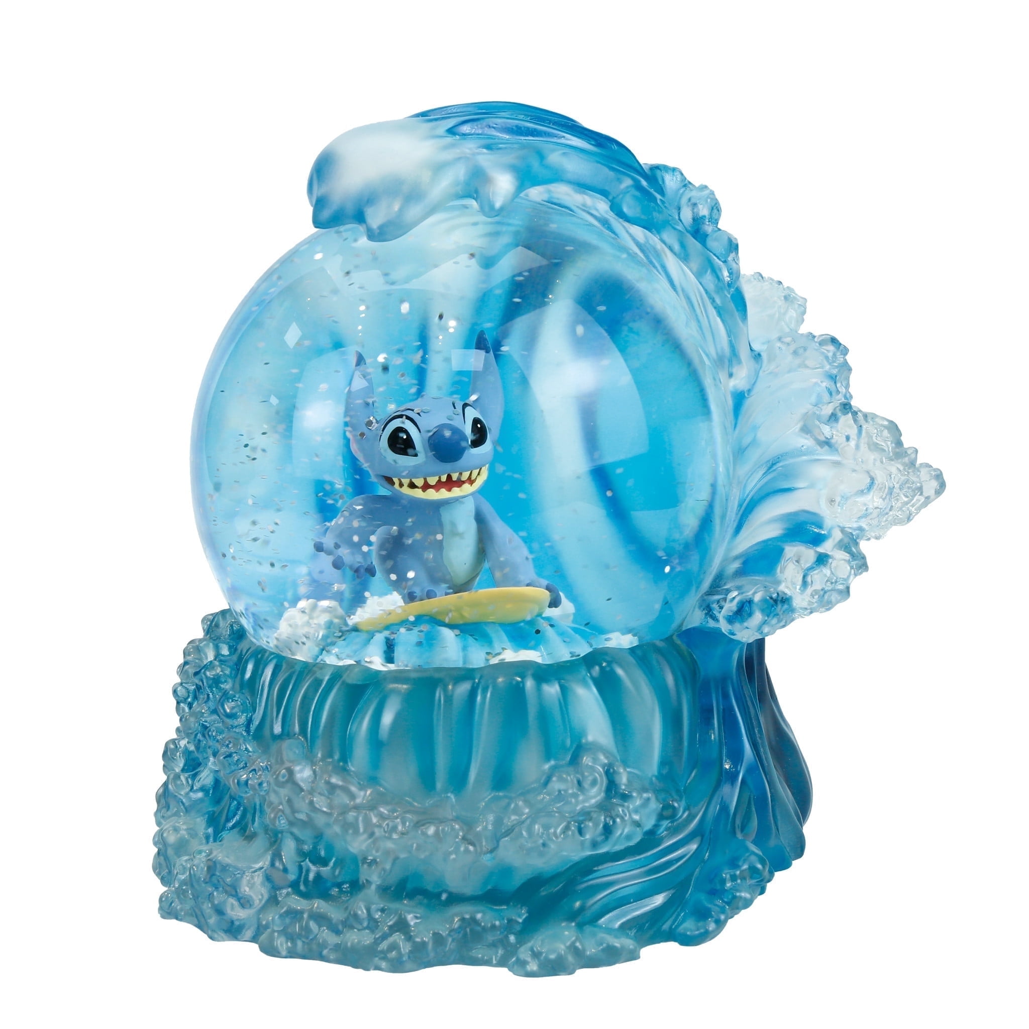Disney Showcase Stitch Surfing Waterball Multicolor Snow Globe 6 in ...