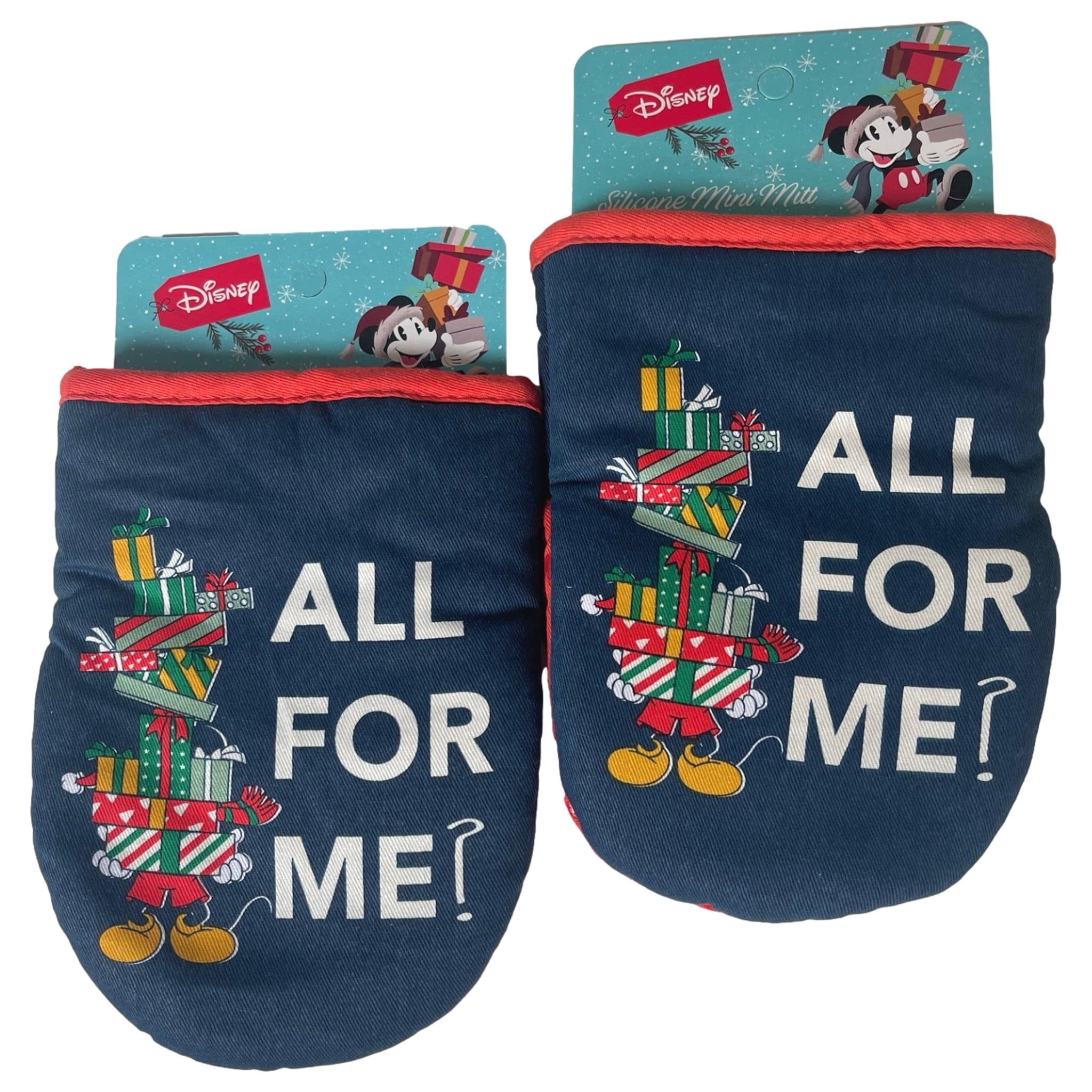 Disney Silicone Mini Cooking Mitt Pot Holder Set, Christmas Oven Mitts ...