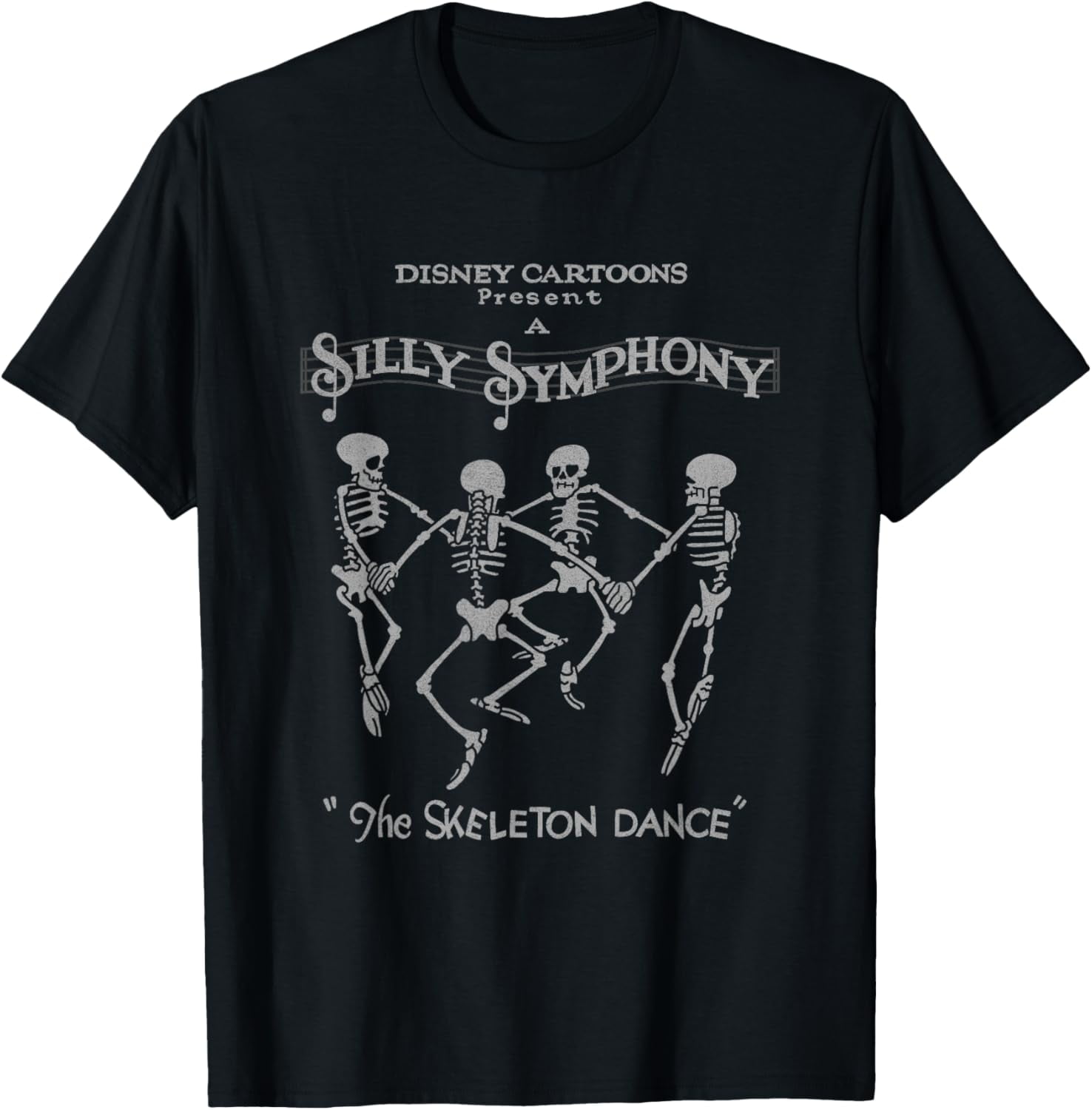 Disney Silly Symphonies The Skeleton Dance Vintage Logo T-Shirt ...