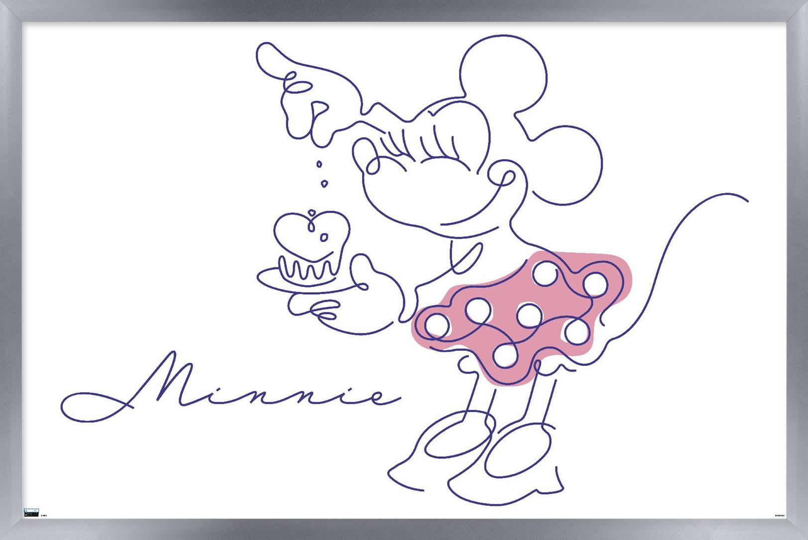 Disney Simple Moments Line Art - Minnie Mouse Wall Poster, 22.375" x 34 ...