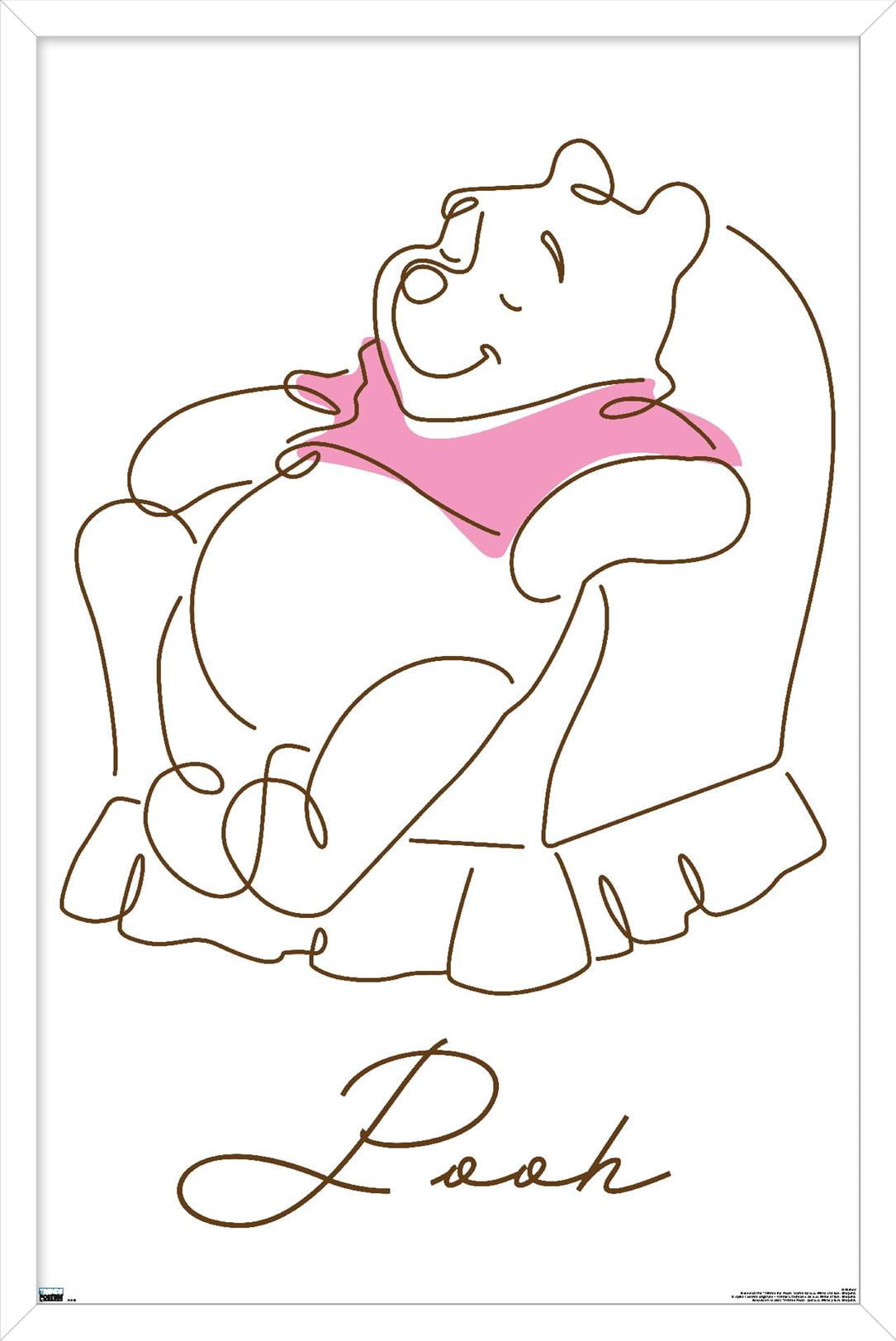 Disney Simple Moments Line Art - Pooh Wall Poster, 14.725" x 22.375 ...