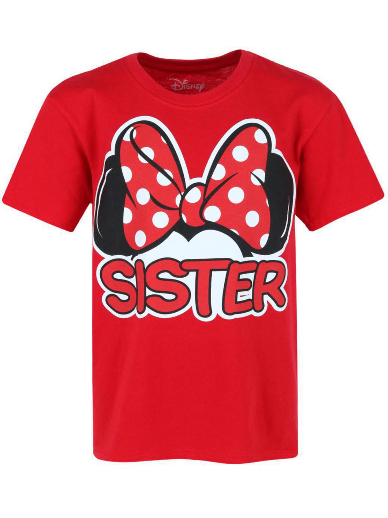 Disney Sister Family Youth Girls Tee Shirt - Walmart.com