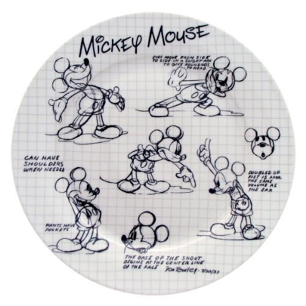 Disney Sketchbook Mickey Dinner Plate, Set of 4 - Walmart.com