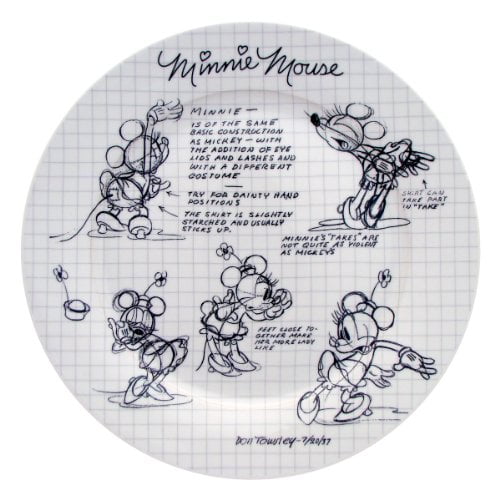 Disney Sketchbook Minnie Dinner Plate - Walmart.com