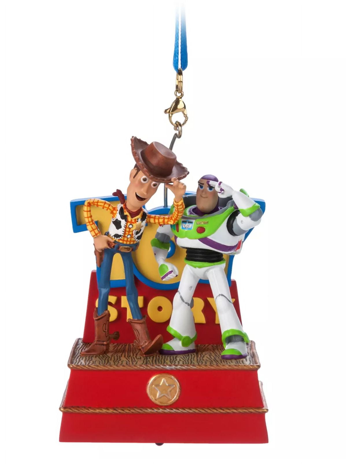 Disney Pixar Toy Story Singing Christmas Ornament - Woody & Buzz ...