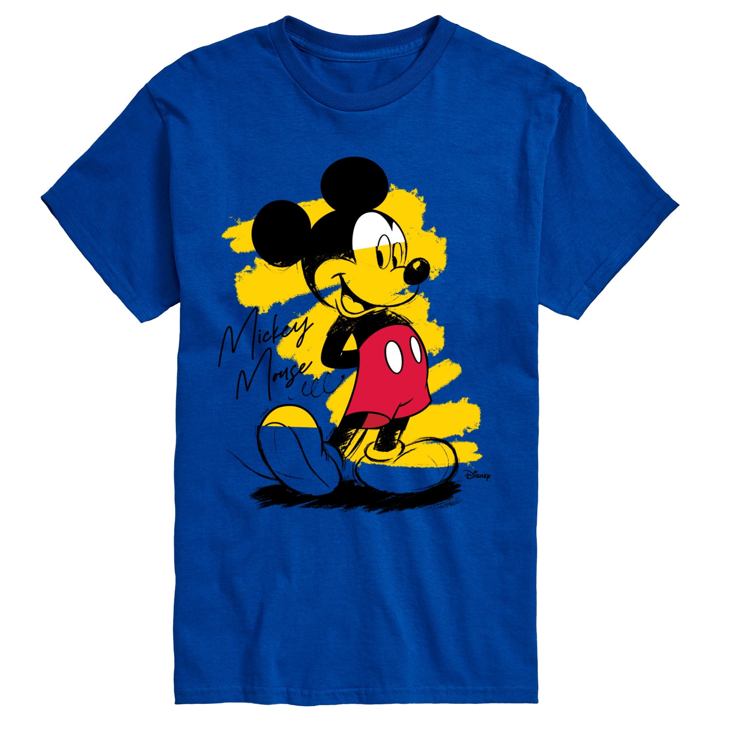 Disney - Sketchy Mickey - Men's Short Sleeve Graphic T-Shirt - Walmart.com