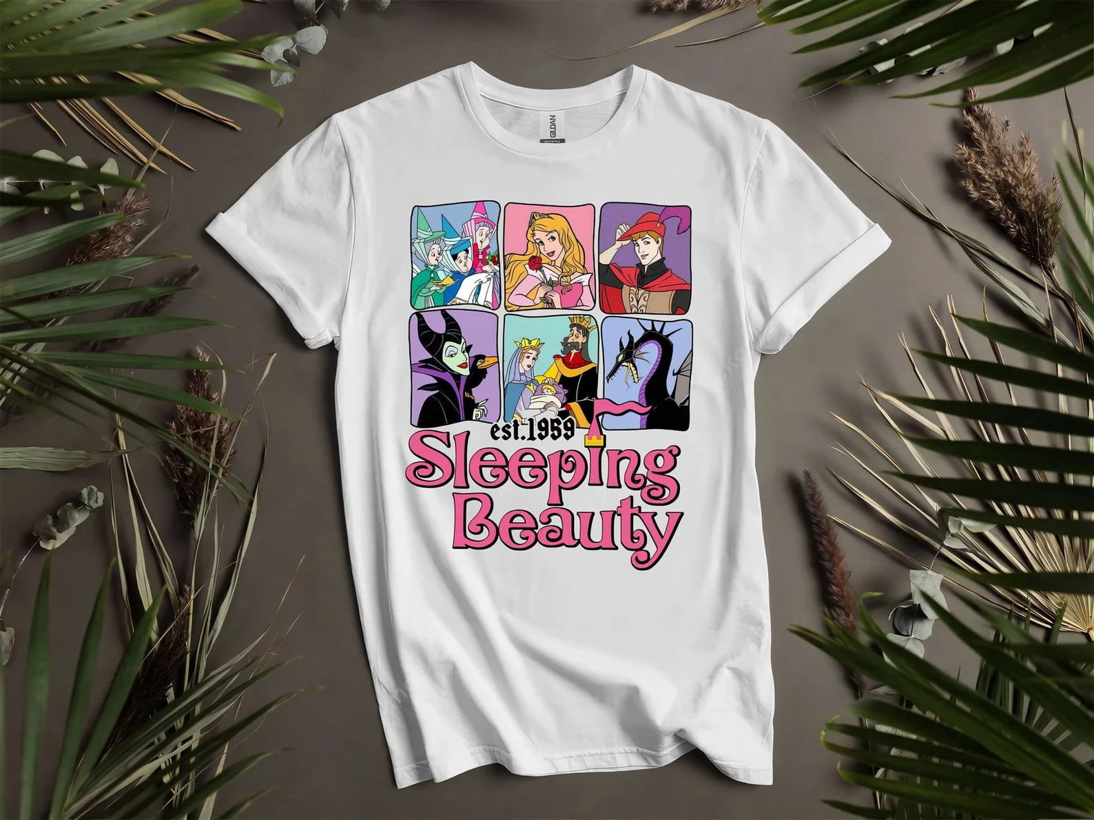 Disney Sleeping Beauty Characters Group Princess Aurora Maleficent ...
