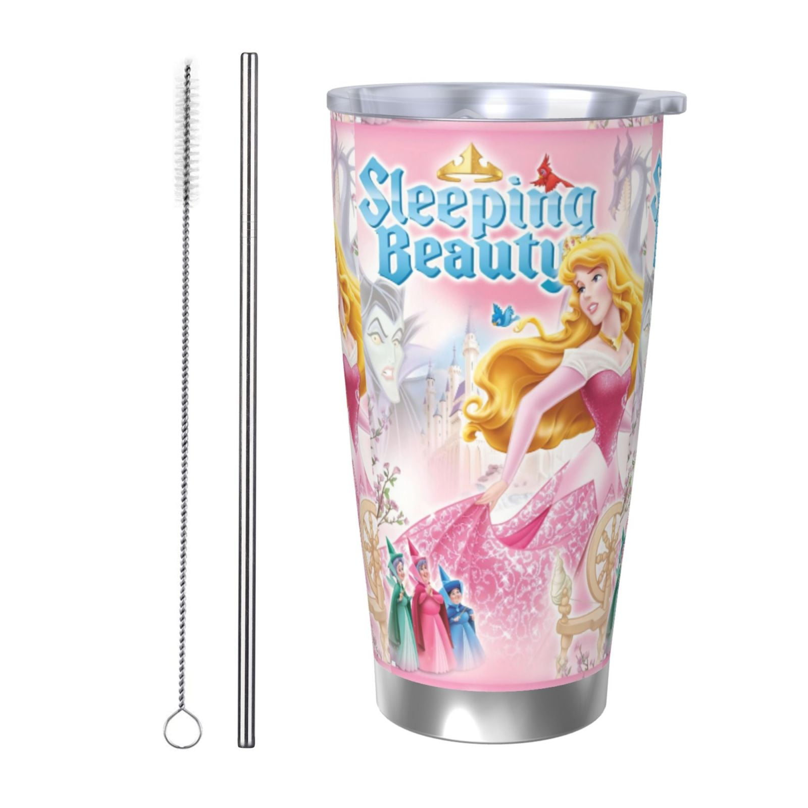 Disney&Sleeping Beauty Water Bottle,Coffee Cups,Insulated Stainless Steel Coffee Tumbler ...