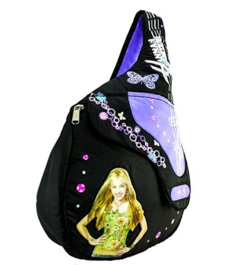 Disney Sling Backpack - Hannah Montana Guitar Shape Shoulder Bag ...