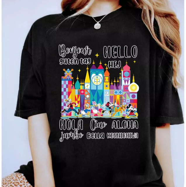 Disney Small World Many Languages Hello Shirt - Walmart.com