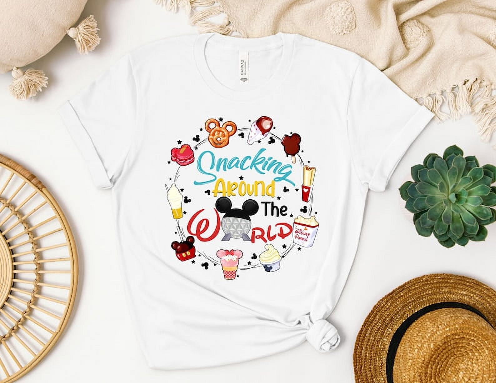 Disney Snacking Around the World Shirt, World Traveler Shirt, Disney ...
