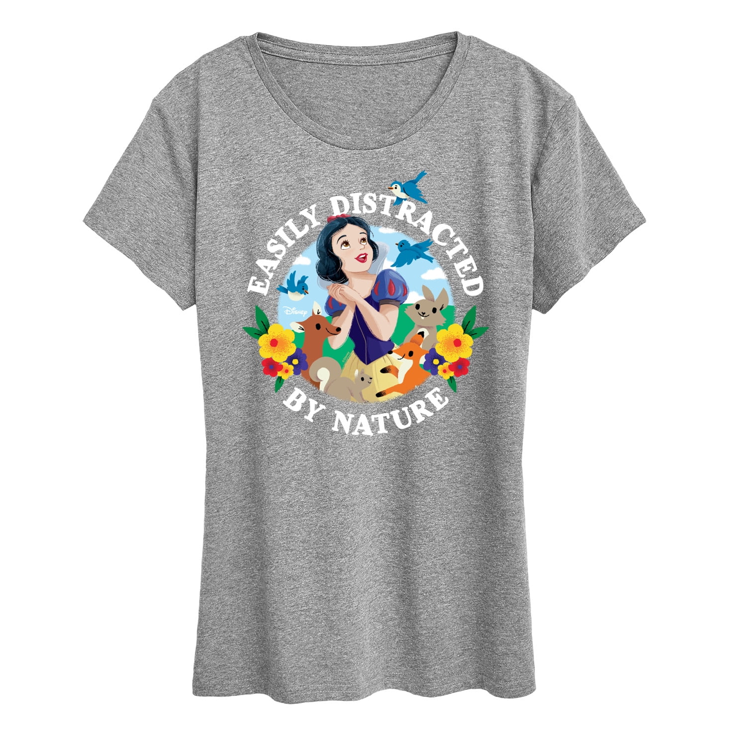 Disney - Snow White Distracted By Nature - Women's Short Sleeve Graphic ...