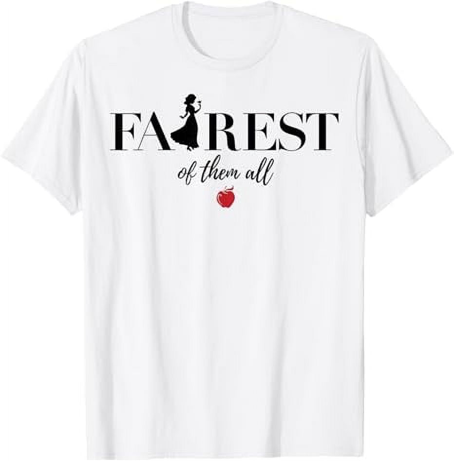 Disney Snow White Fairest Silhouette Text Graphic Gildan Unisex T-Shirt ...