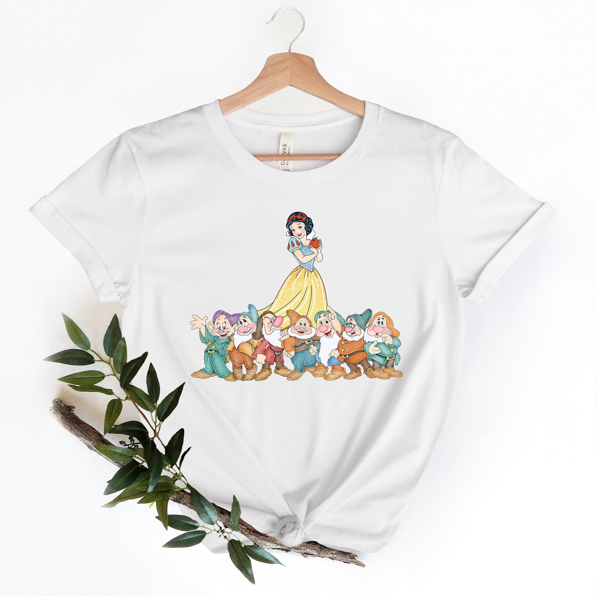 Disney Snow White Princess Watercolor Shirt Snow White Seven Dwarfs ...