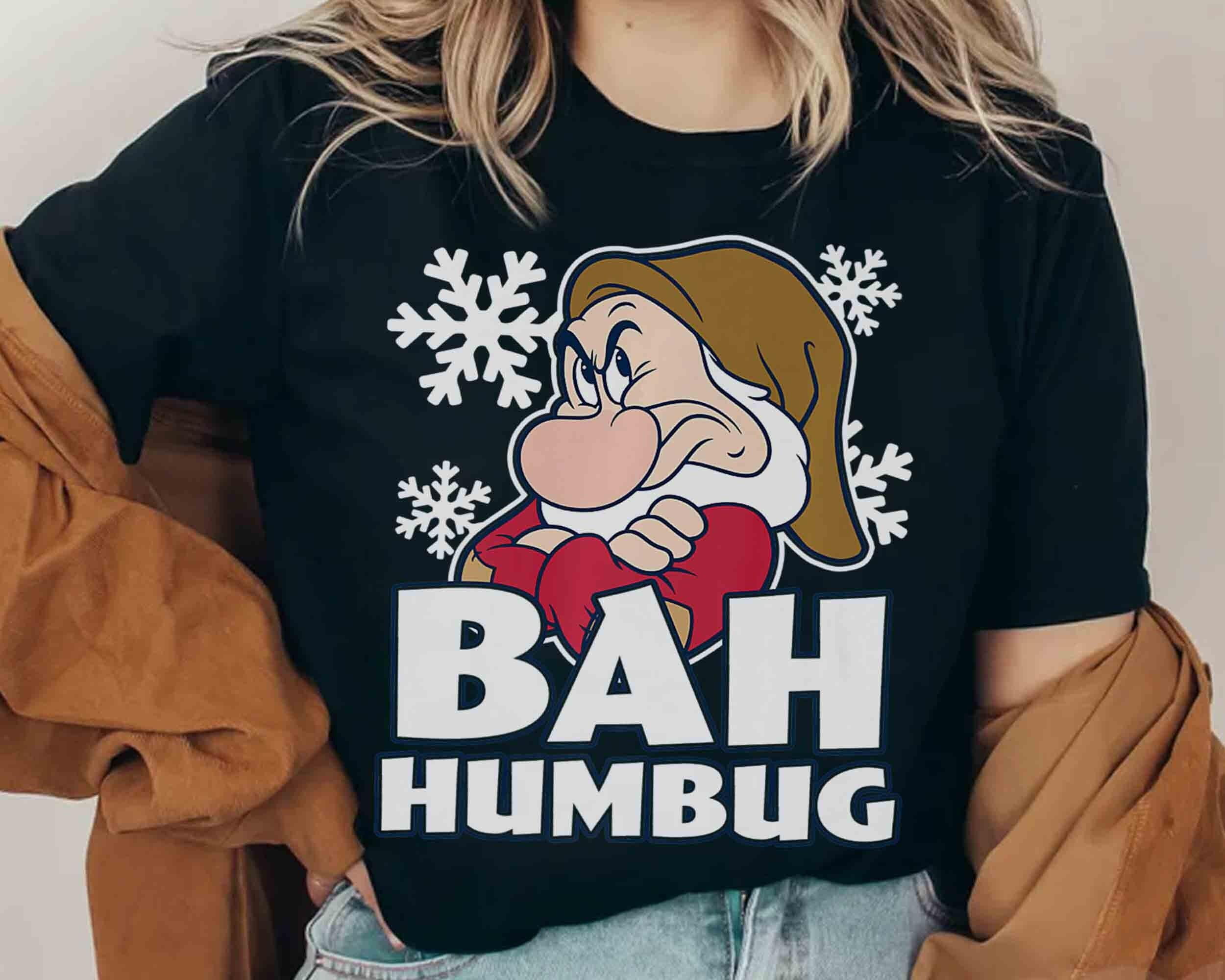 Disney Snow White & Seven Dwarfs Christmas Grumpy Humbug Shirt, Mickey ...