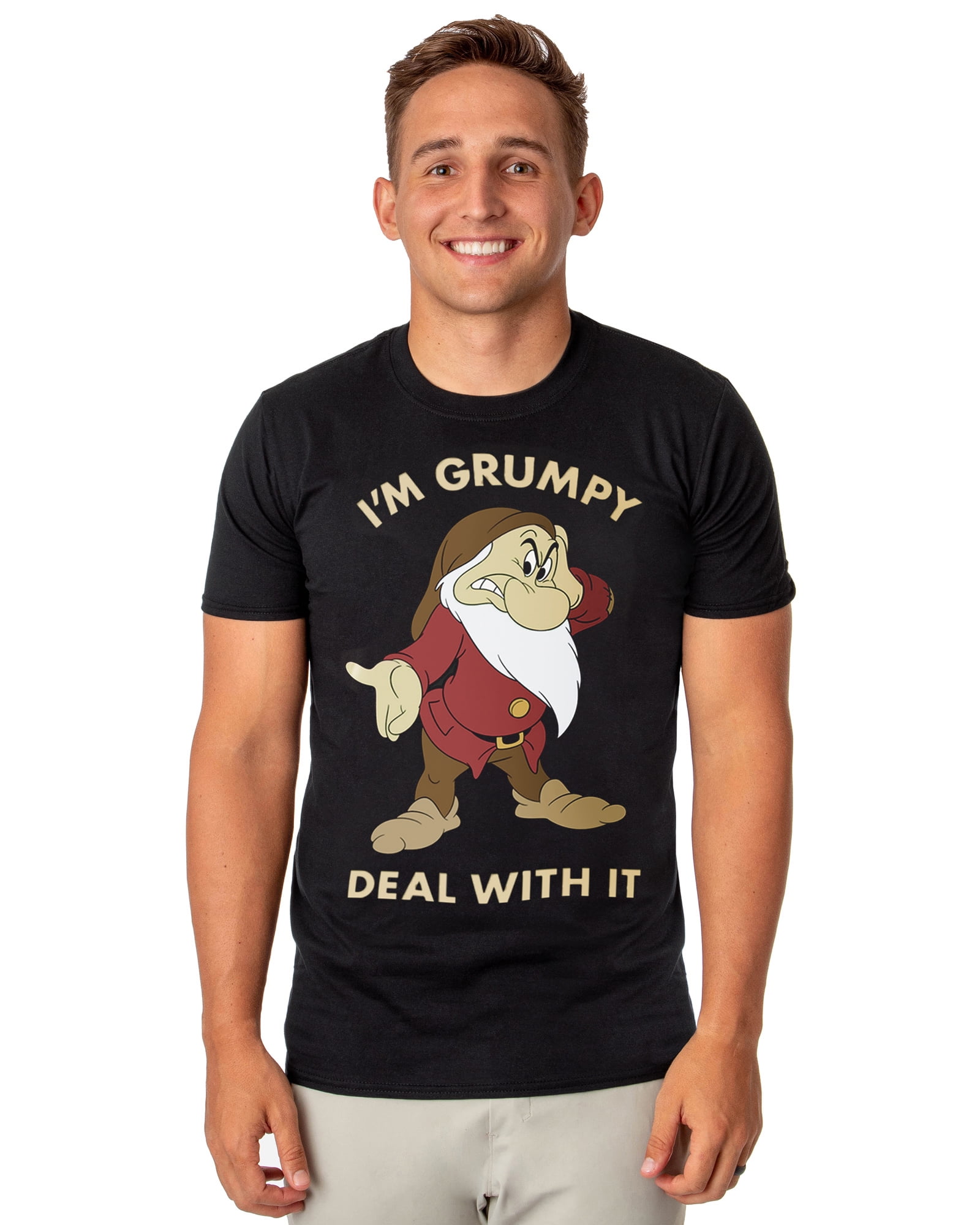Disney Snow White Shirt Men's Im Grumpy Deal With It Short Sleeve Tee ...