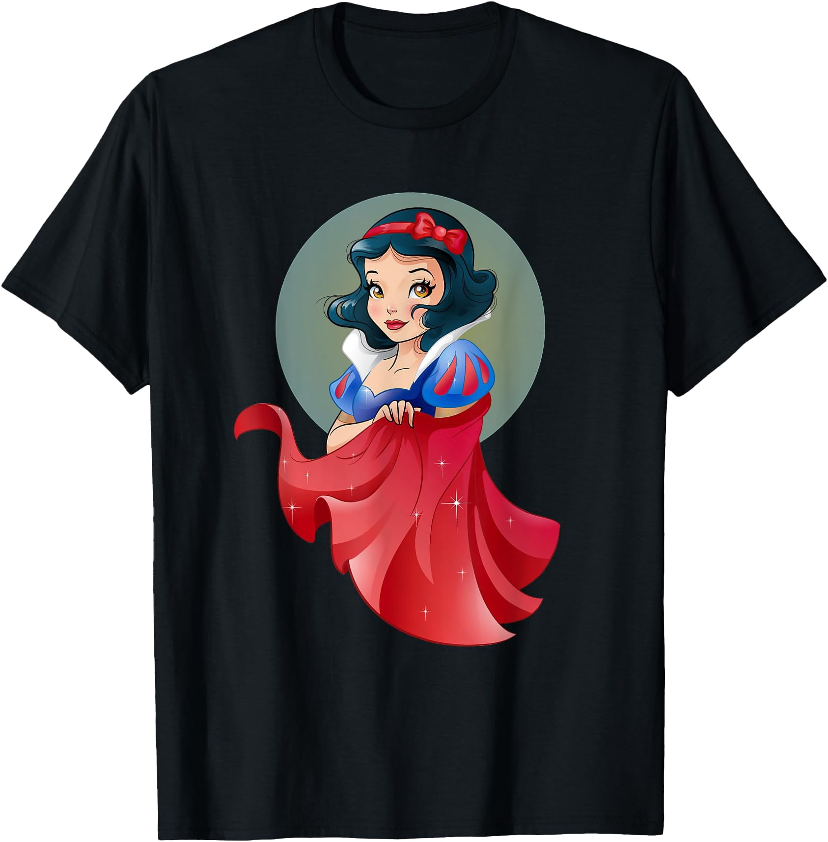 Disney Snow White Stylized T-Shirt,Black Color,Size YXS - Walmart.com