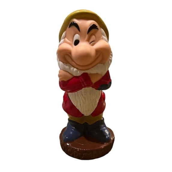 Disney Snow White & The Seven Dwarfs GRUMPY Bath Rubber Toy 6” Collect ...