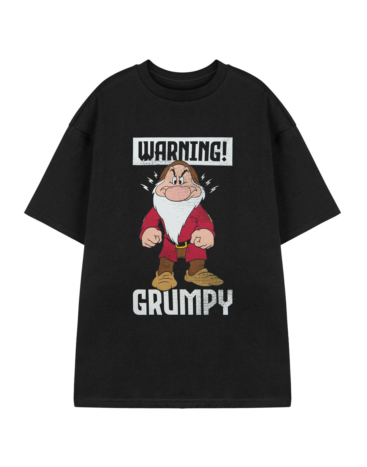 Disney Snow White & The Seven Dwarfs Warning Grumpy Short Sleeved T ...