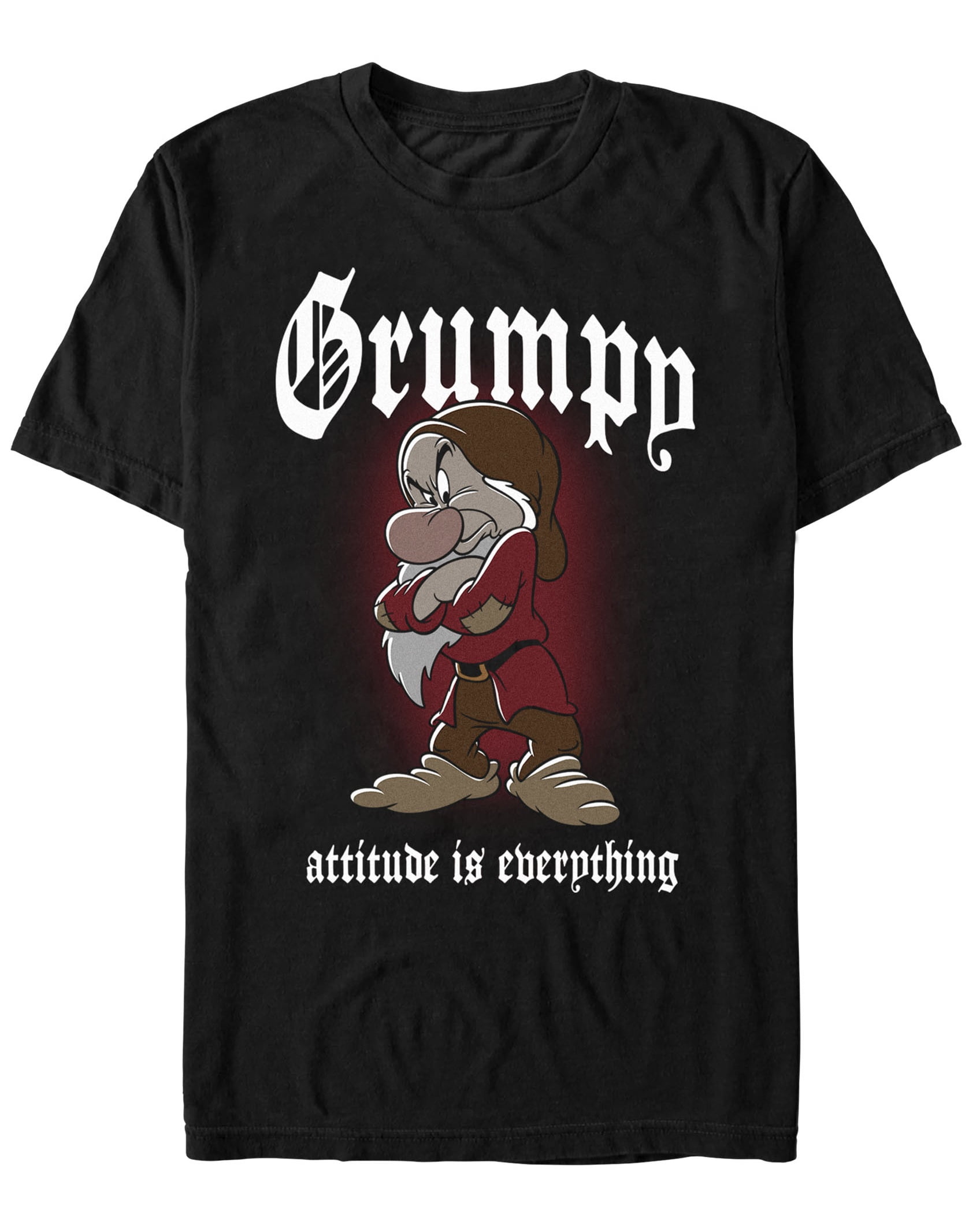 Disney Snow White and The Seven Dwarfs T-Shirt Men's Grumpy Attitude Is ...